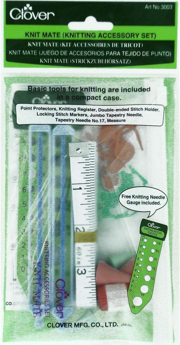 Amazon.com: CLOVER Knit Mate Knitting Accessory Set