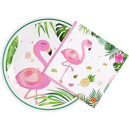 Amazon.com: Oojami Serves 30 Complete Party Pack Tropical Aloha ...