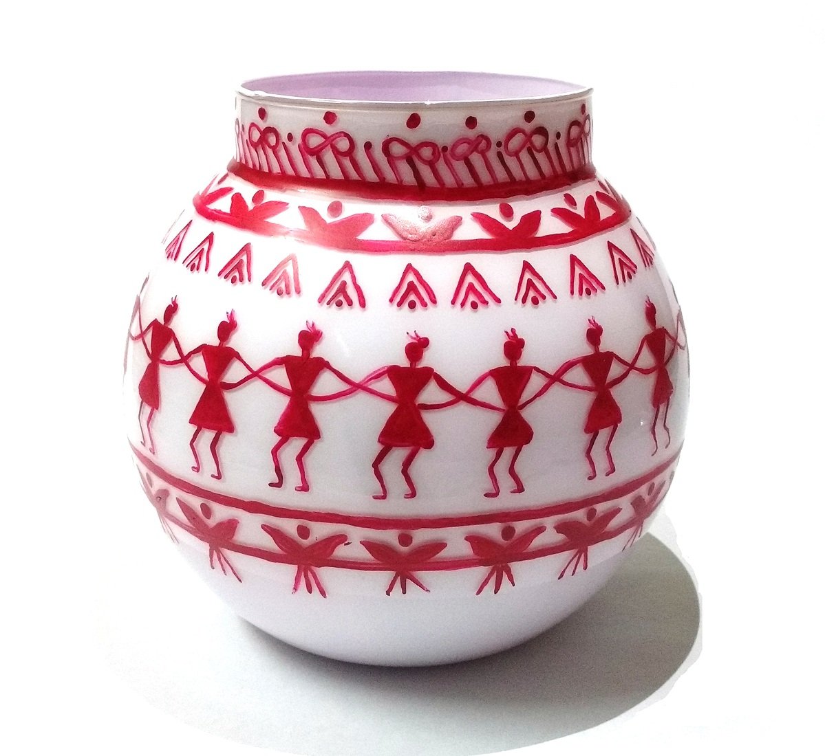 Warli Painting On Pots