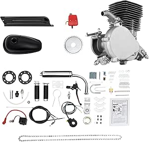 Amazon.com: ZBXGJKSY Bicycle Gasoline Engine Motor Kit, 100CC Motorized ...