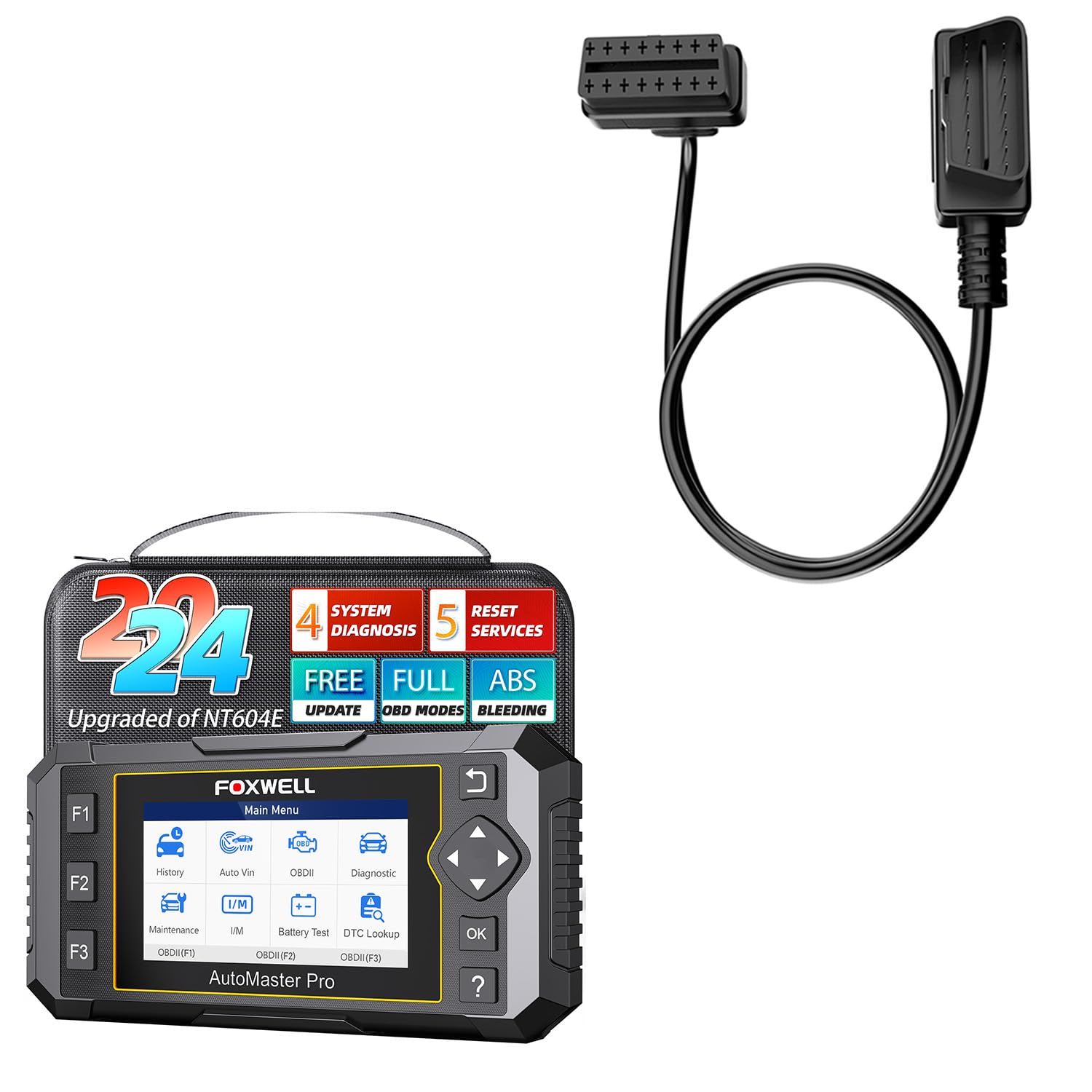 Amazon.com: 2024 FOXWELL Code Reader NT614 Elite OBD2 Scanner and ...