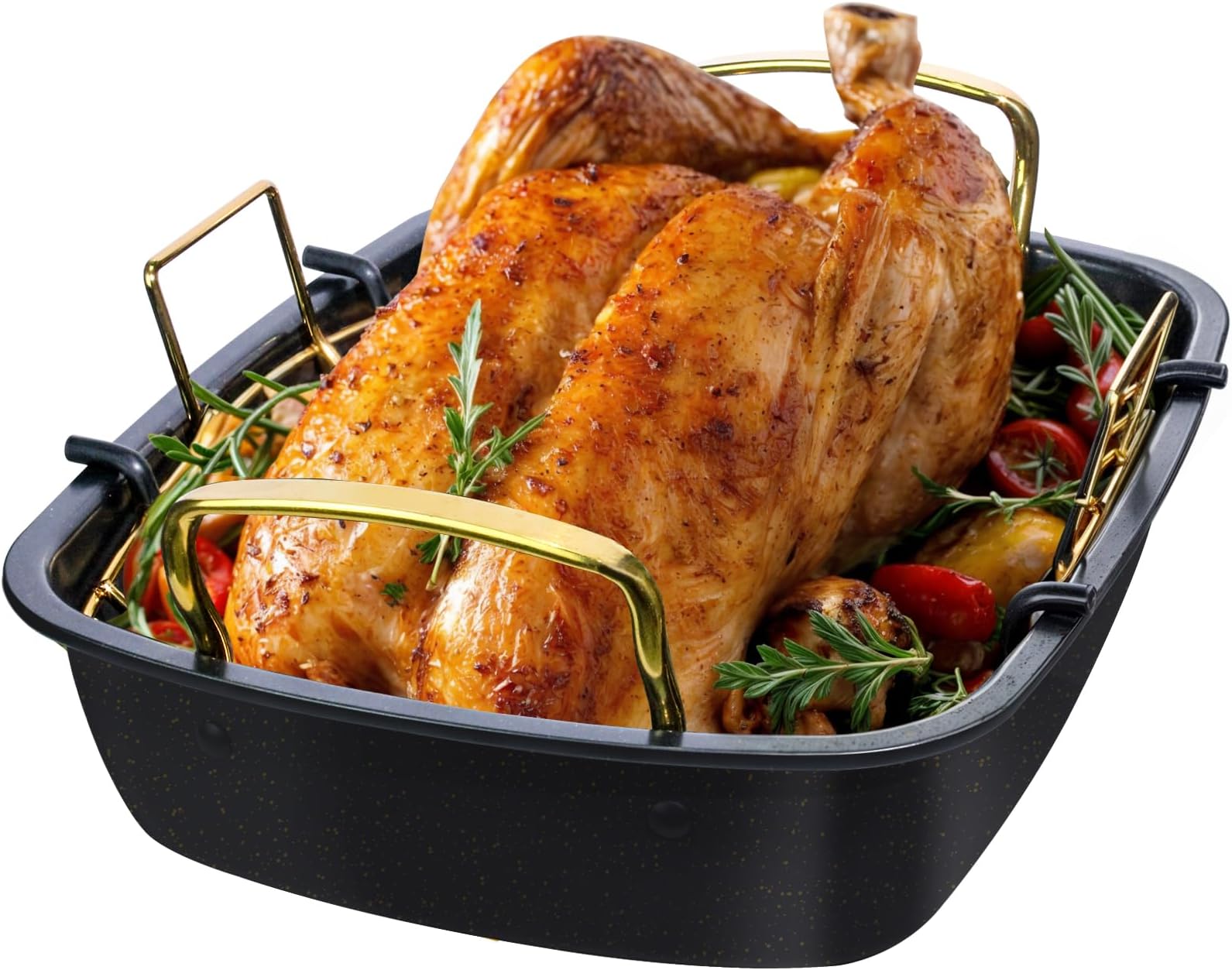 Amazon.com: 9.29 Inch Roasting Pan, Oval Roaster Enamel Enamel on Steel ...
