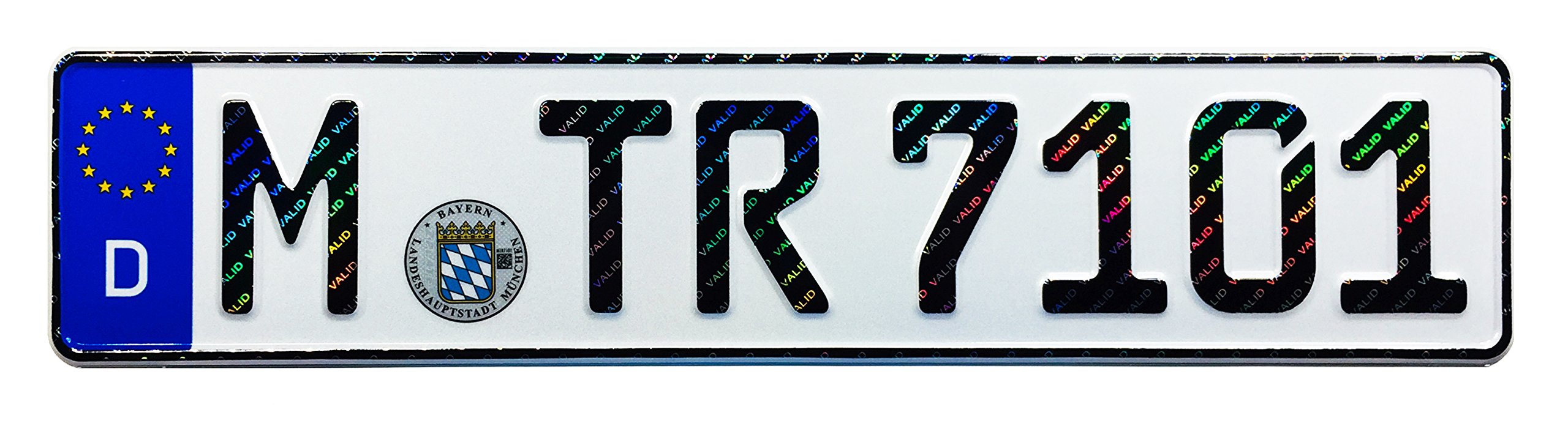 German License Plate BMW Munich & Frame - Authentic Front Plate ...