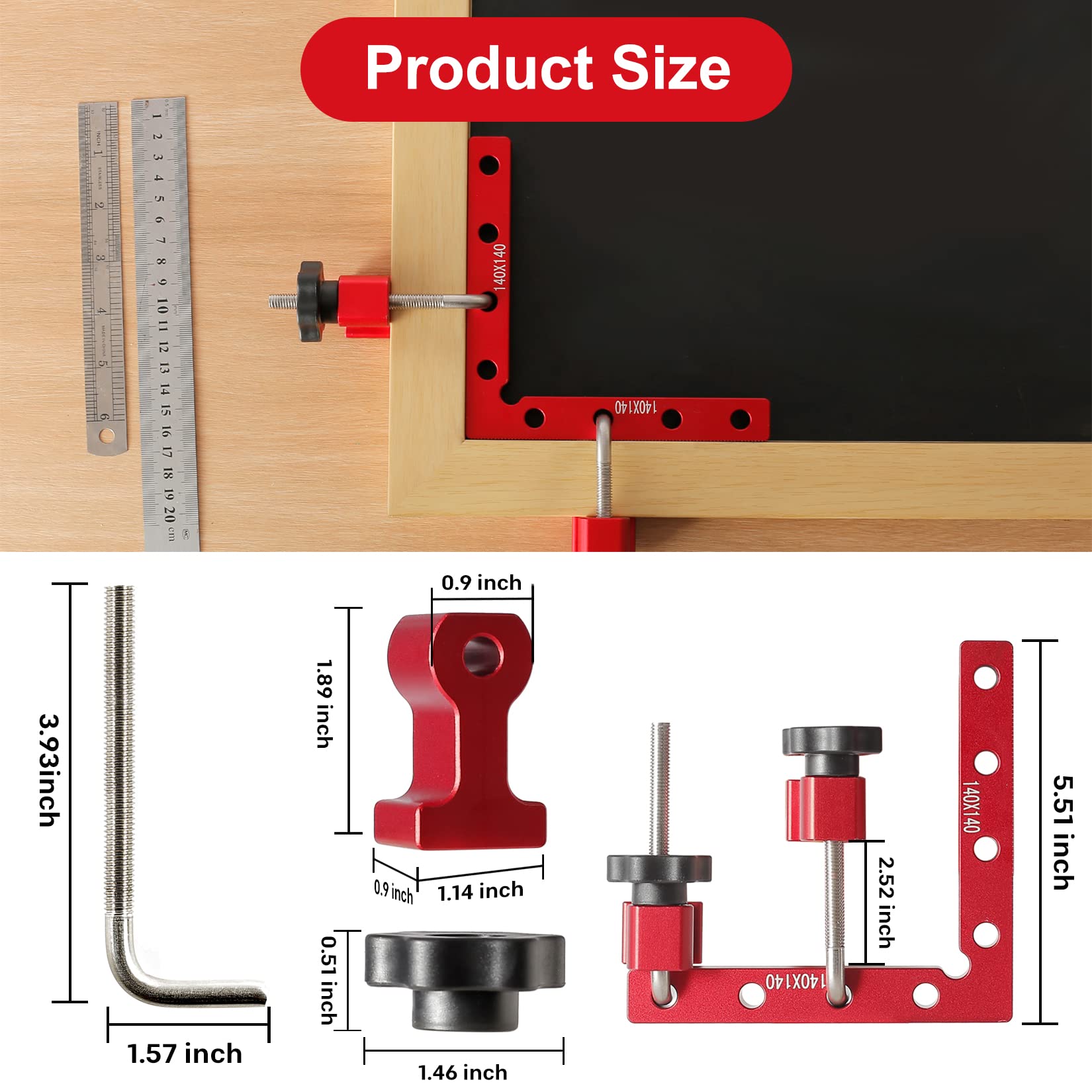 Snapklik.com : Nefish 90 Degree Corner Clamps For Woodworking, Right ...