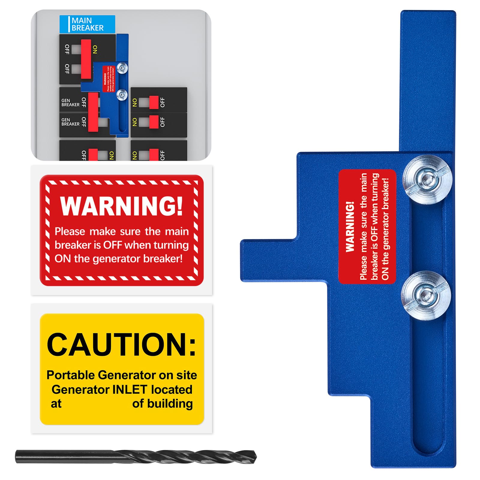 ACANORA Generator Interlock Kit for Bryant 150 or 200 Amp Main Breaker ...