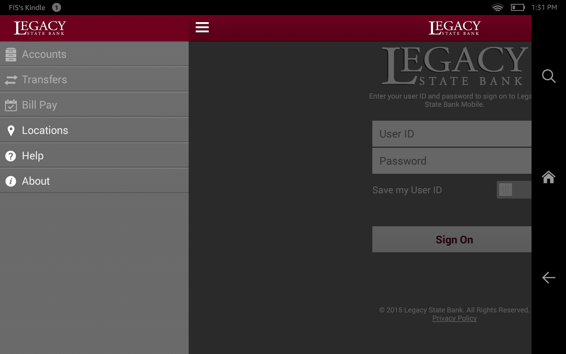 Legacy State Bank - App on Amazon Appstore