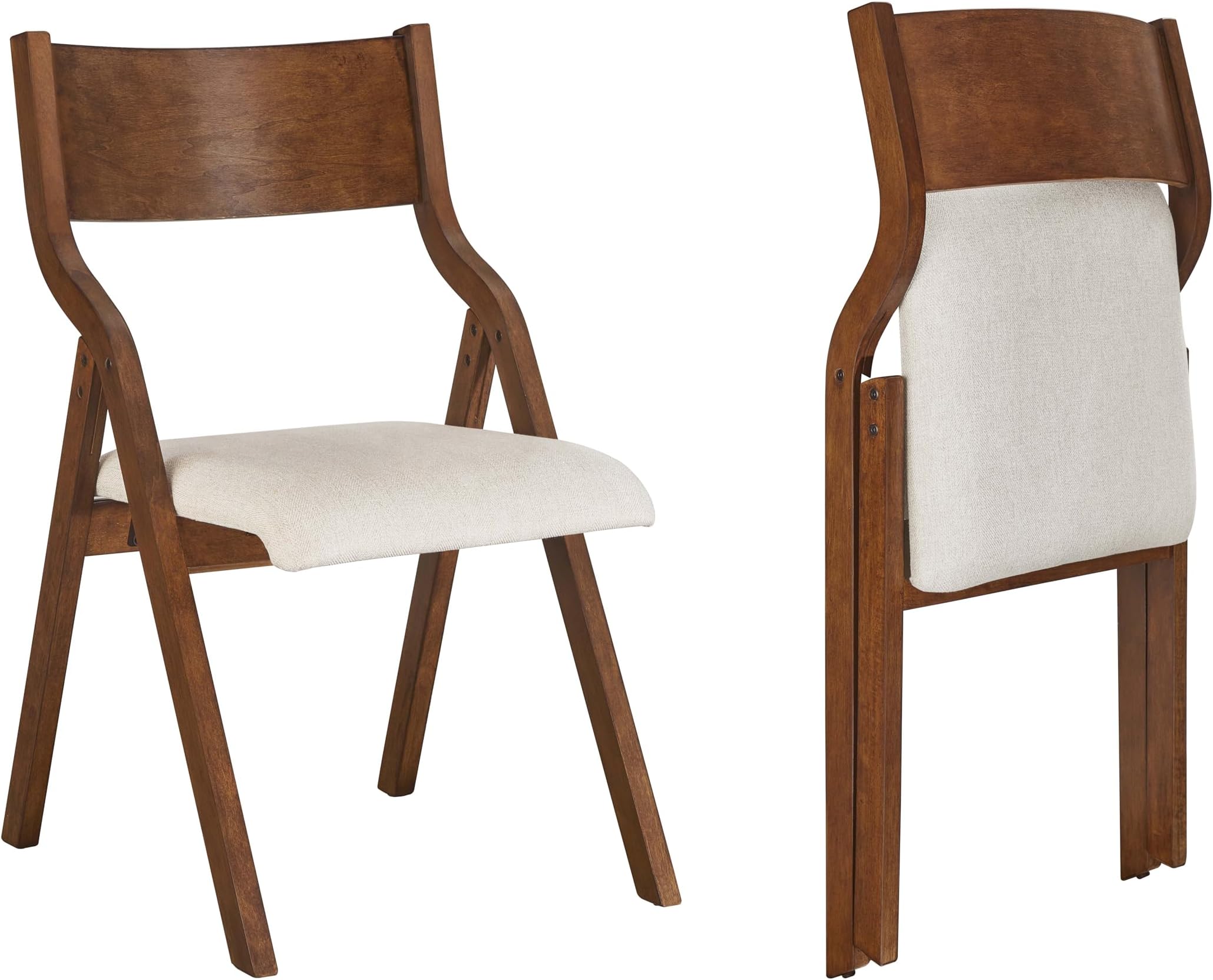 Ball & Cast Modern Folding Chairs Upholstered Kitchen Dining Chair ...