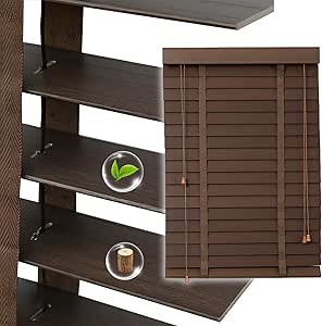 Amazon.com: EVOZEN 2" Slats Wood Blinds for Indoor Windows, Custom Wood ...