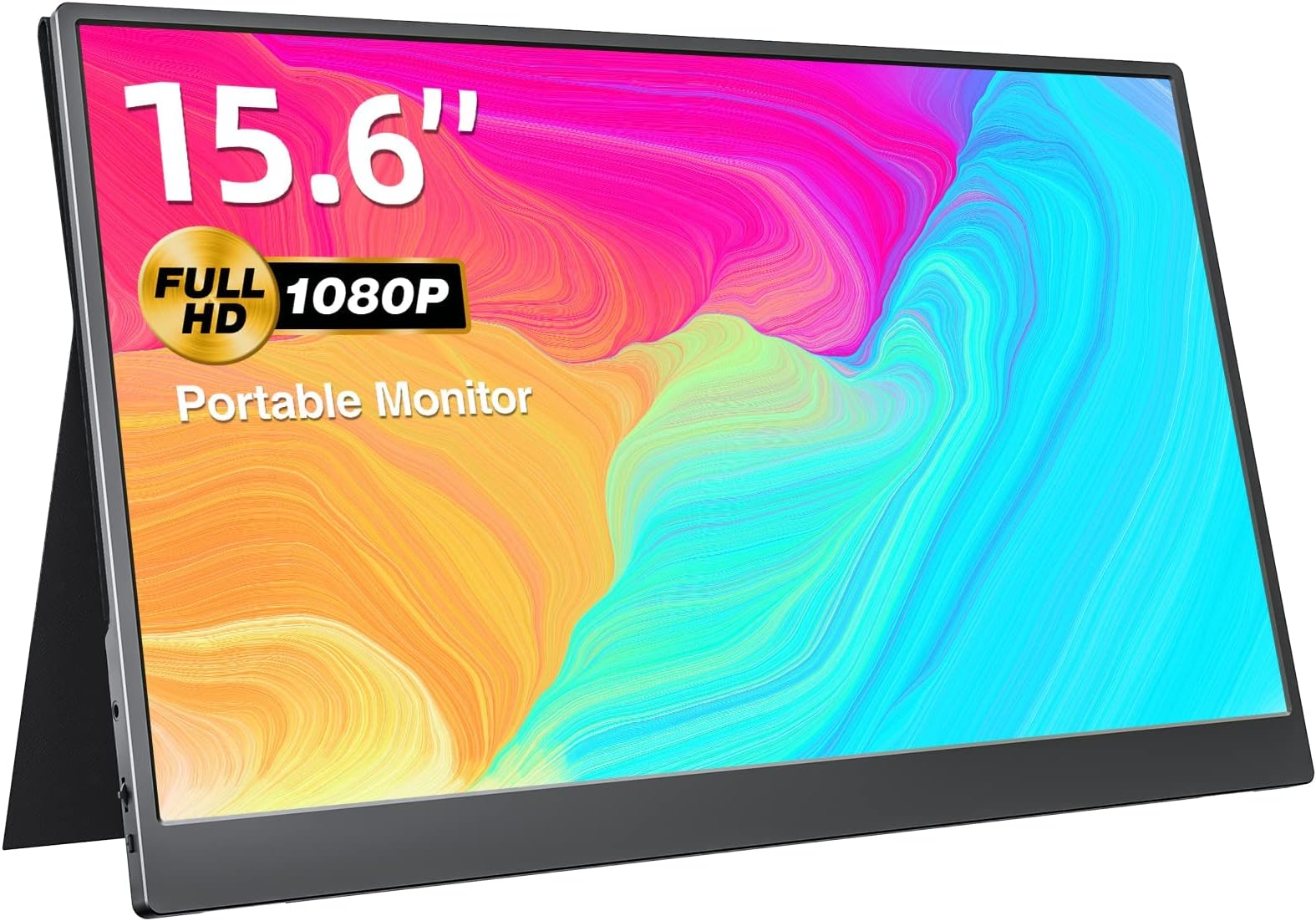 Amazon.com: LANLIPU Portable Monitor 14inch 1080P Slim IPS Monitor with ...