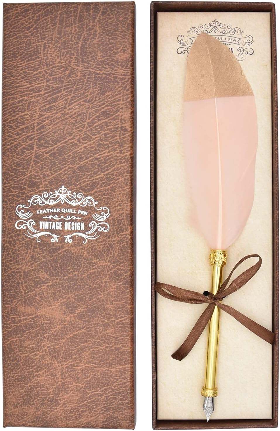 Gullor Calligraphy Quill Dip Pen with Beautiful Feather for School ...