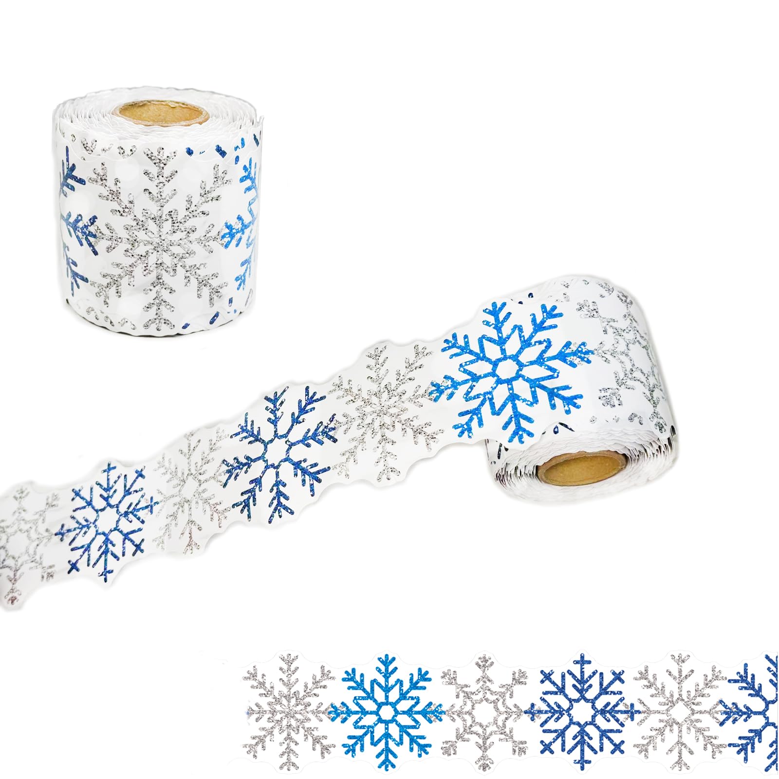 Amazon.com: 69 Feet Winter Snowflake Themed Bulletin Board Border ...