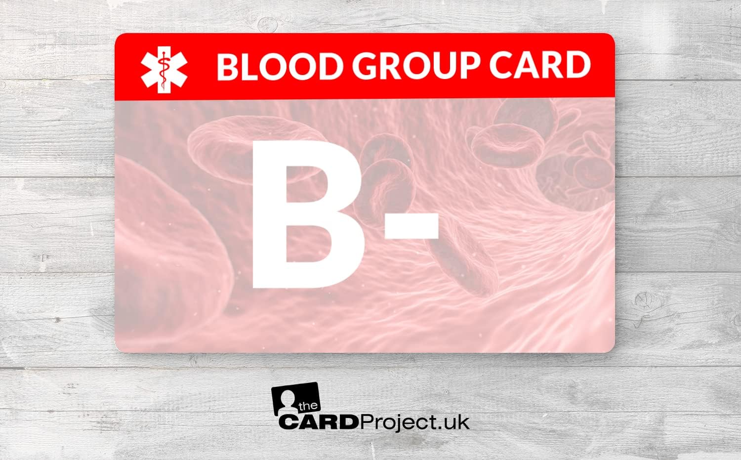 Blood Group Type B- (B negative) Medical Card : Amazon.co.uk: Health ...