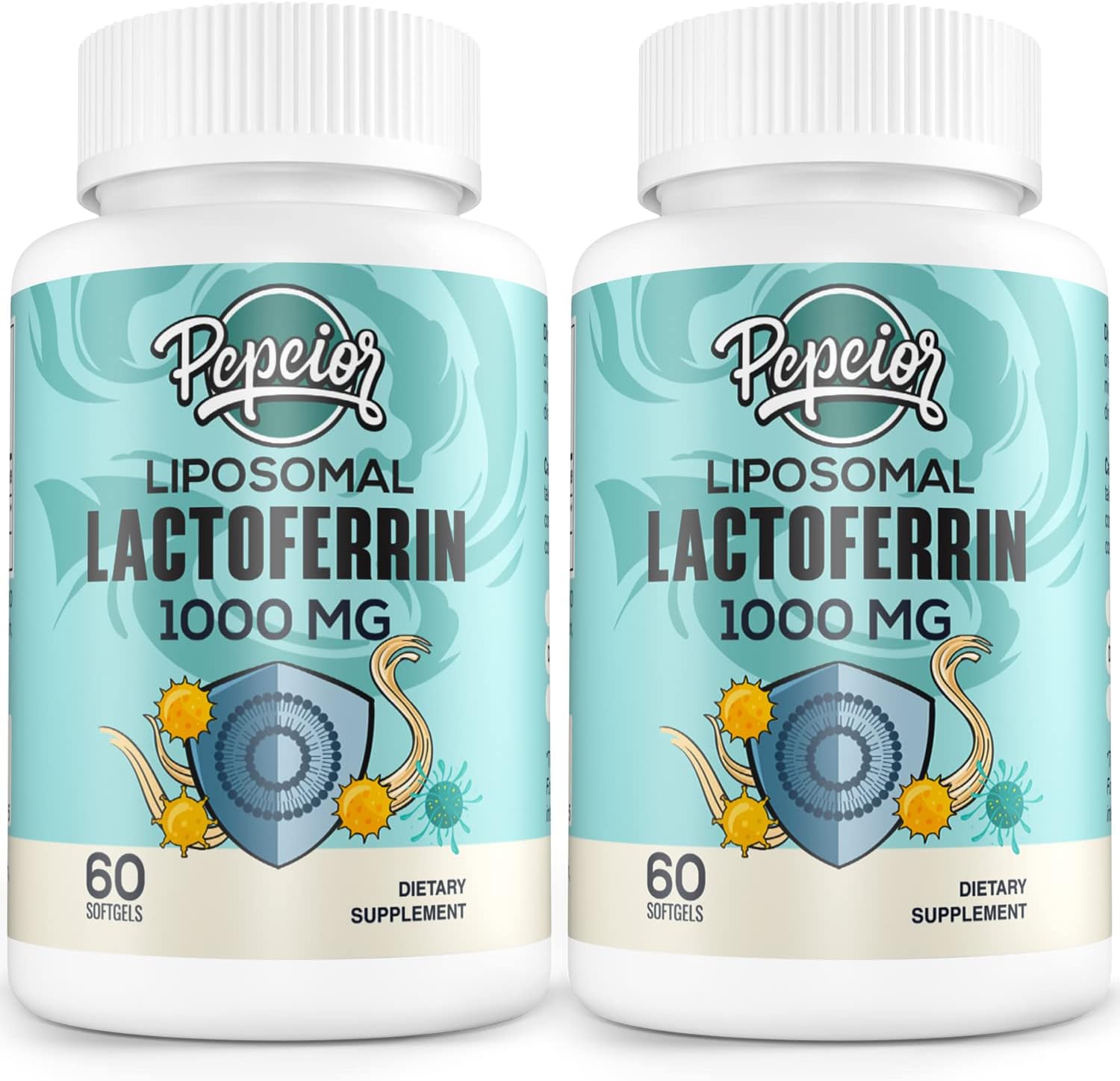 Amazon.com: Pepeior Liposomal Bovine Lactoferrin 1000 mg - for Iron ...
