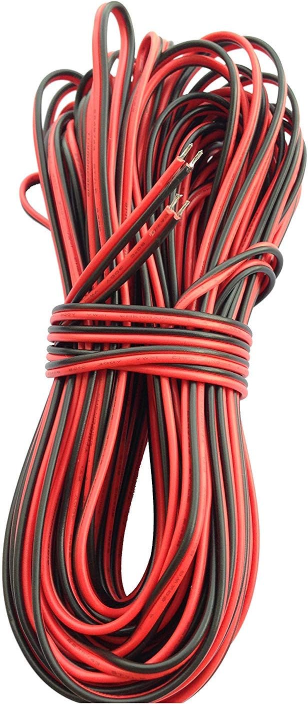 LitaElek 20m 2 Pin LED Strip Extension Cable LED Tape Extension Cord ...