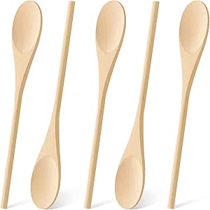 Amazon.com: MORGLES 5PCS Wooden Spoons for Cooking, 12 inches Long ...