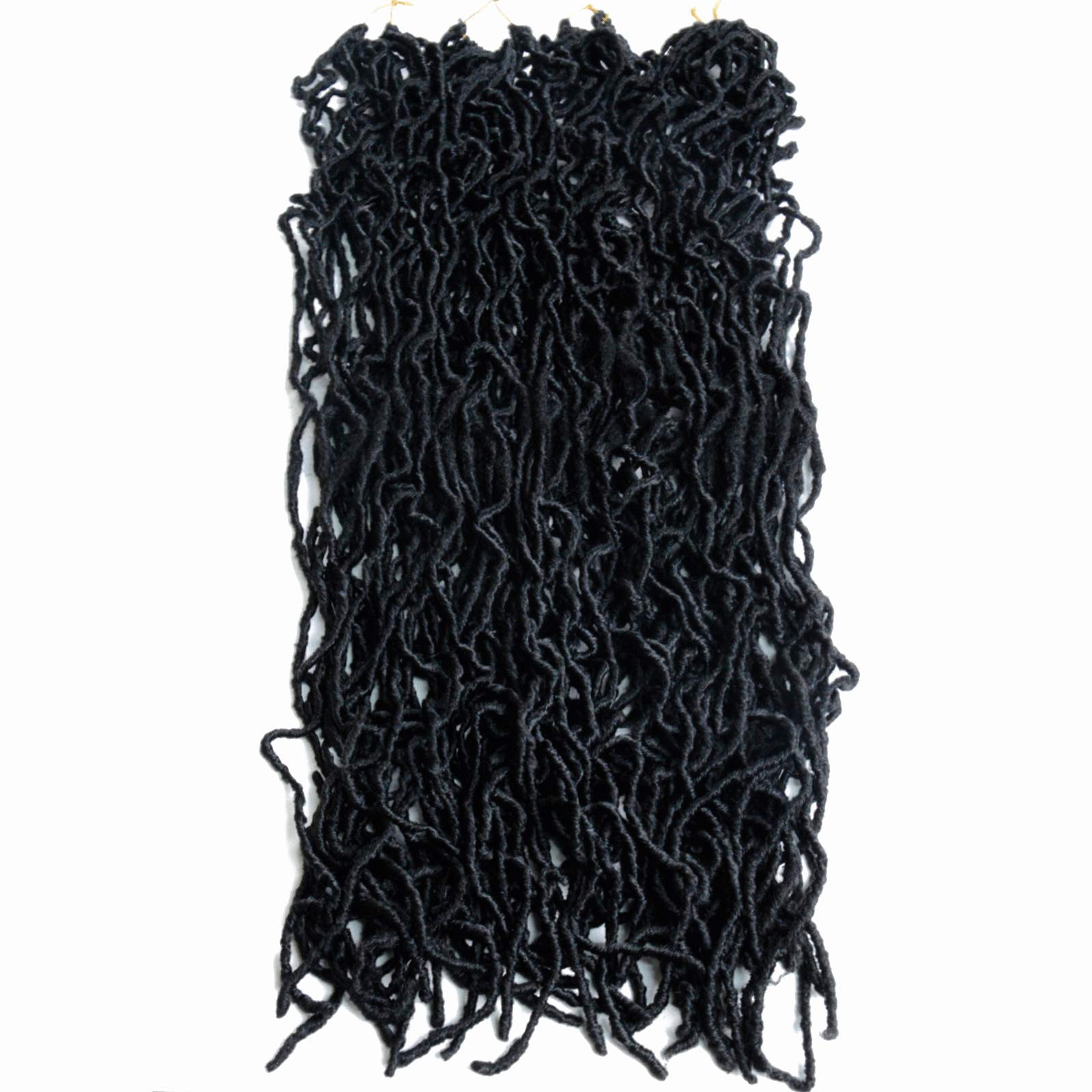 36 Inch New Soft Locs Crochet Hair Pre Looped 4 Packs Super Long Faux ...