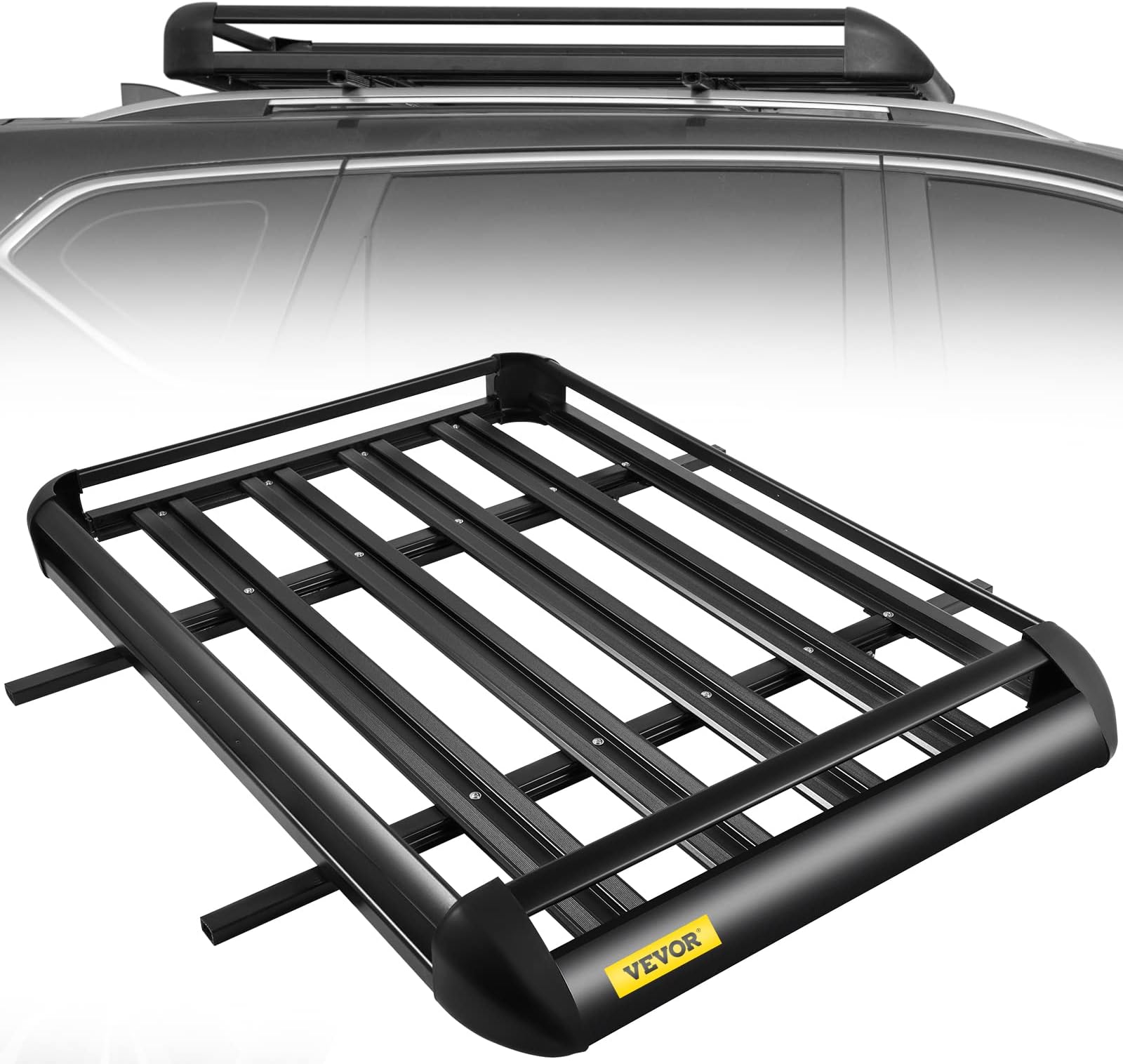 VEVOR Roof Rack Cargo Basket 50 x 34.5 Inch Universal Roof Rack Basket ...