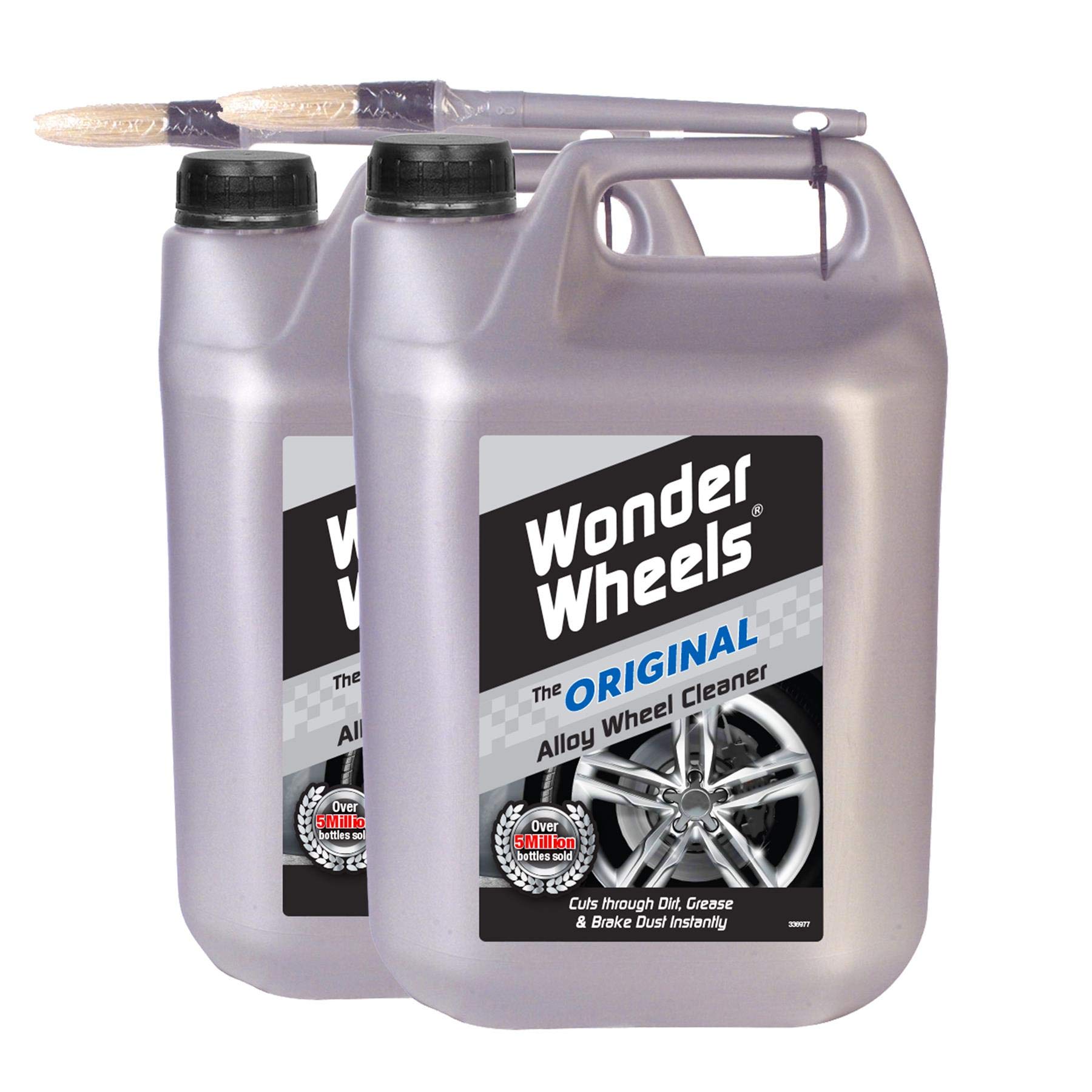 Wonder Wheels Alloy Wheel Cleaner 5L x 2 - Removes Dirt, Grease, Brake ...