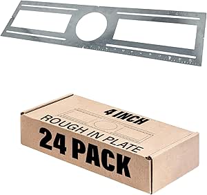 SUNRAE LED 24 Pack New Construction Mounting Plate with Symmetric Round ...