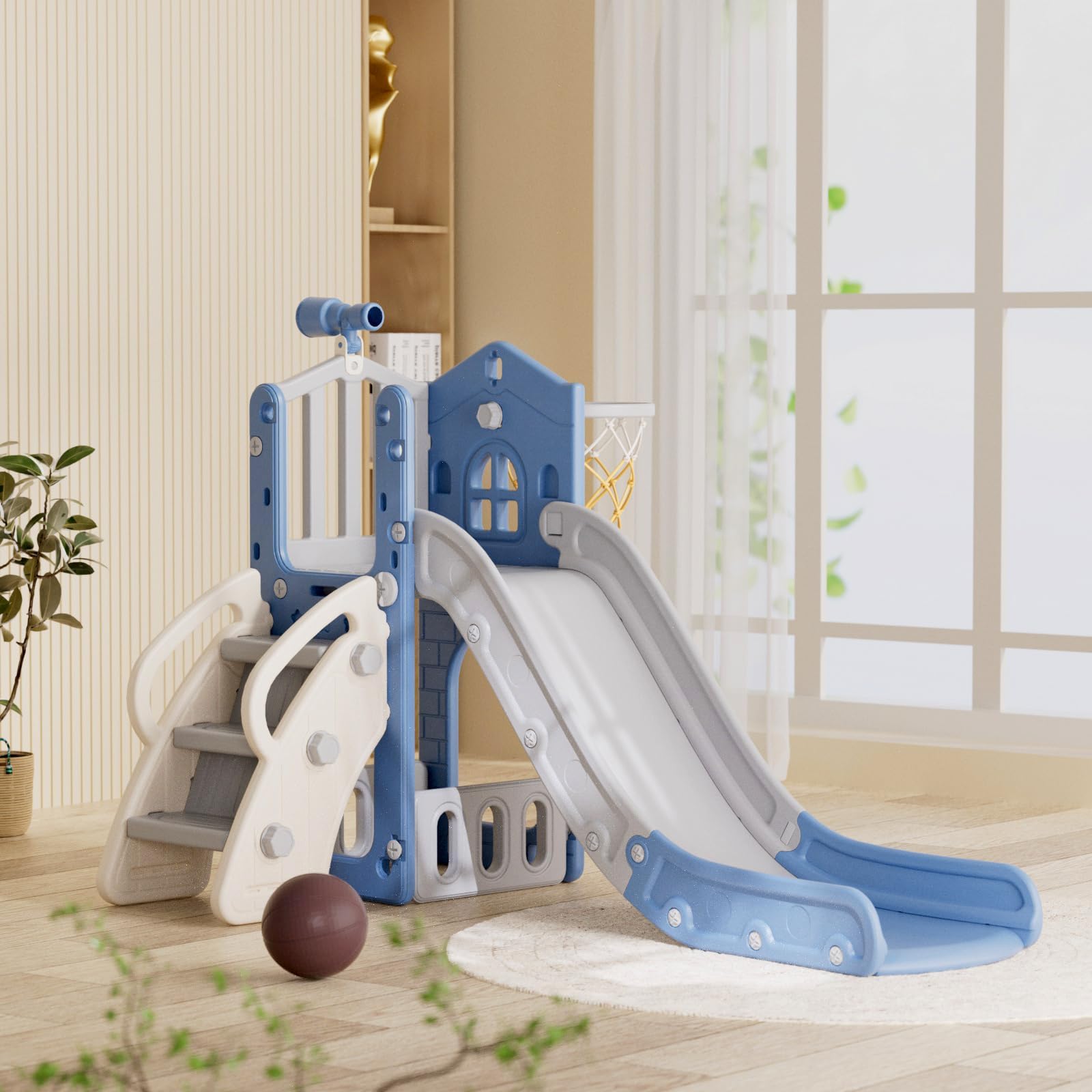 Amazon.com: YUFU 5 in 1 Toddler Slide, Kids Climber Slide with ...