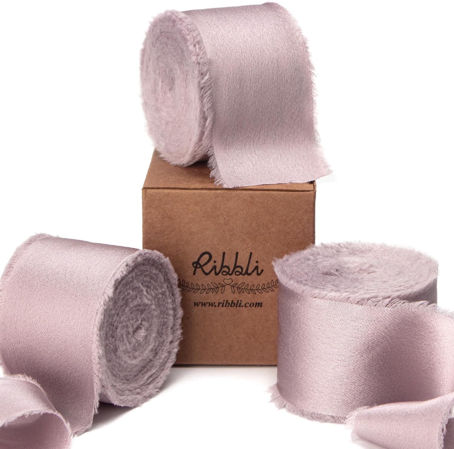 Amazon.com: Ribbli Antique Mauve Silk Satin Ribbon 1.5 Inch x 30 Yard ...