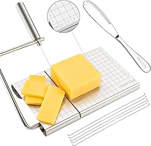 Cheese-Slicer Cheese-Cutter, PELONI Stainless-Steel-Cheese-Slicer with ...