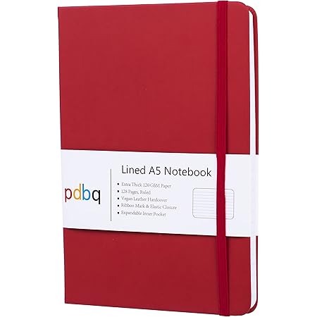 A5 Notebook New Lined Hardback Journal Notepad Note Book Notes Diary ...