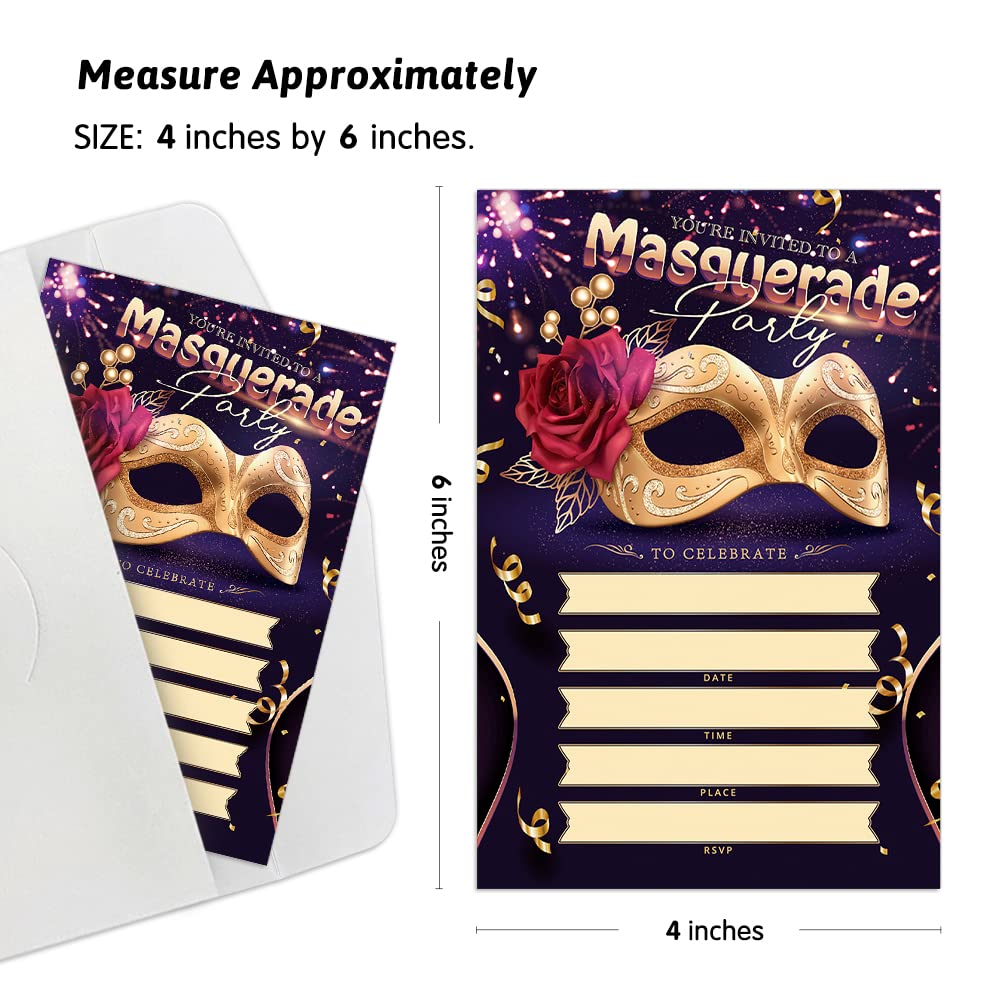 Masquerade Masks Invitations Templates