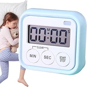 Kitchen Timer Magnetic,Countdown Countup Clock | Backing Stand Quick-Set Buttons Volume ...