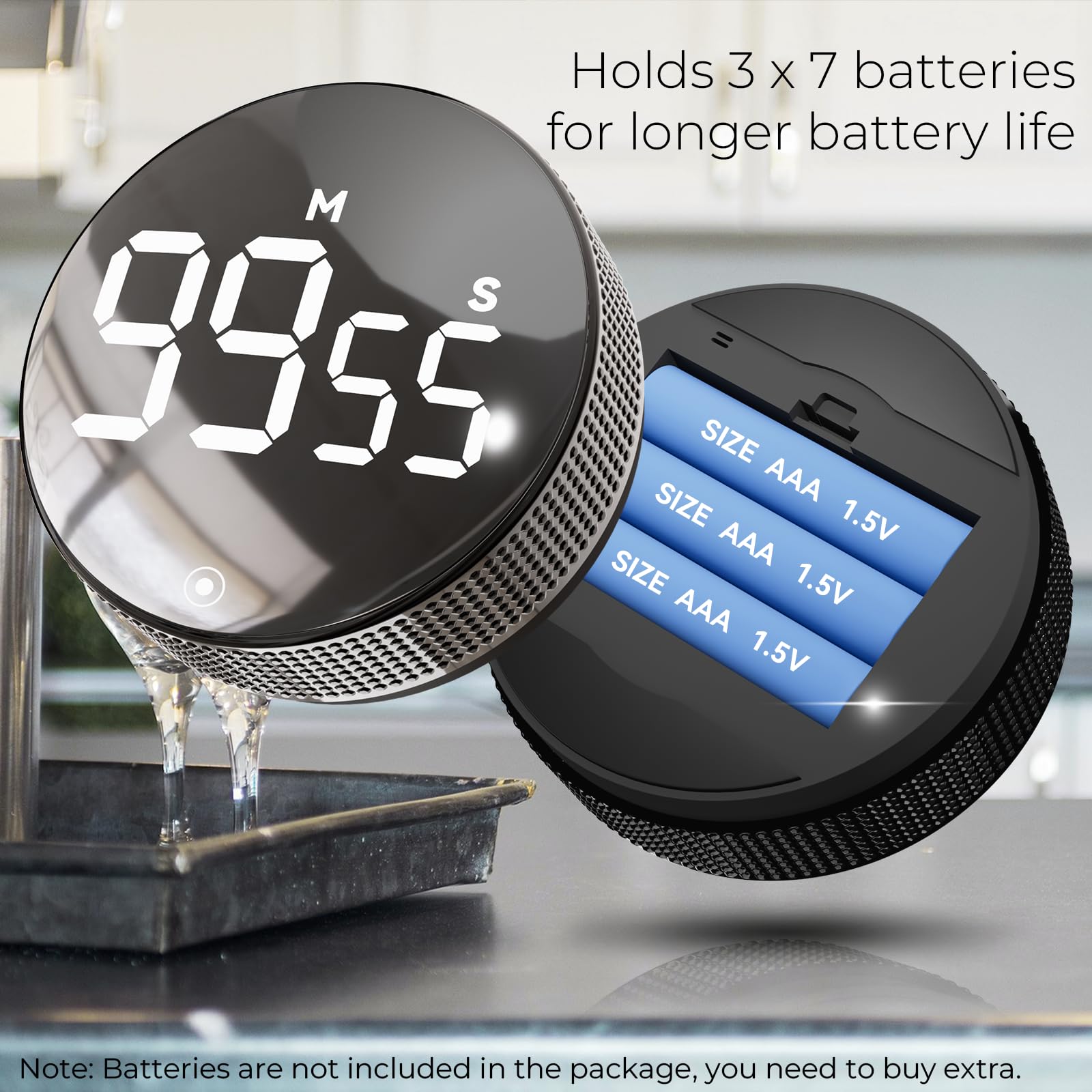 Snapklik.com : Eshome Digital Kitchen Timers, Magnetic Visual Timer ...