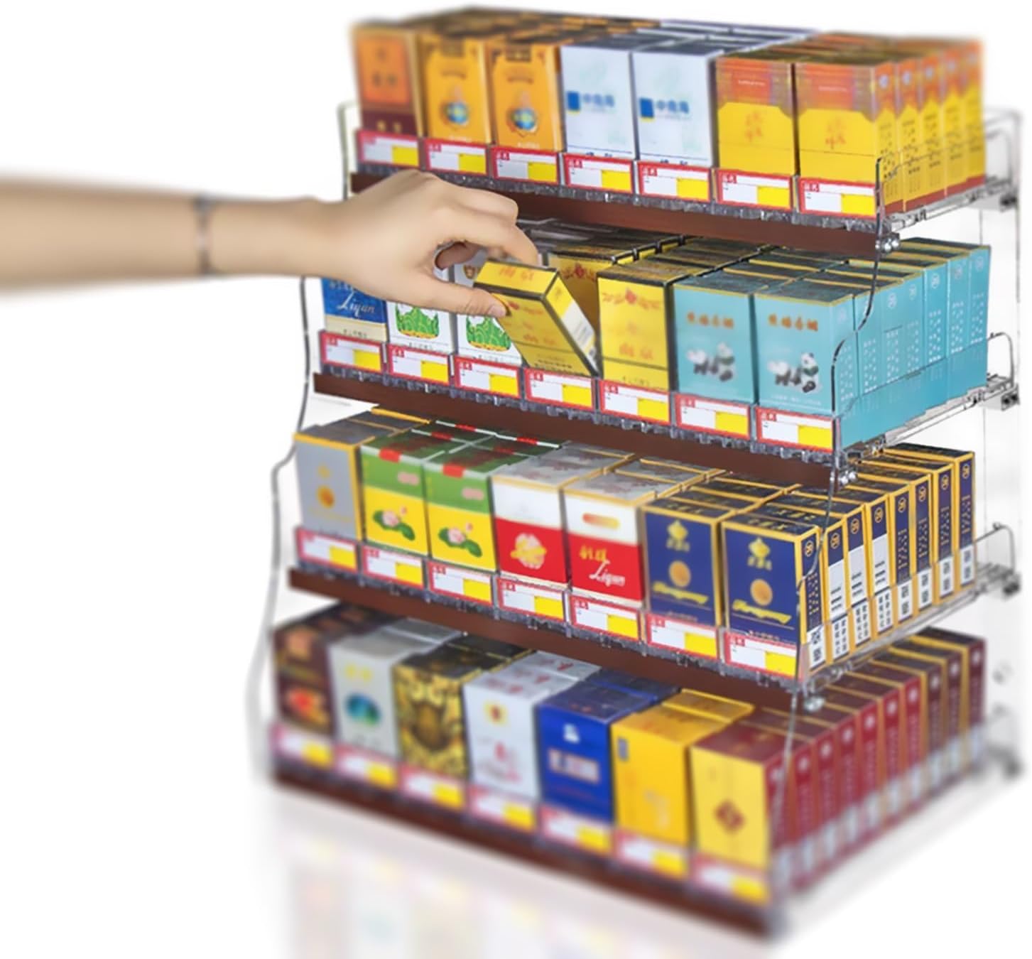 Amazon.com: 2-5 Tier Cigarettes Display Rack, Wall Mounted Trapezoid ...