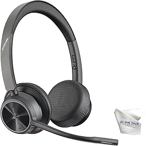 Fone de ouvido duplo Bluetooth sem fio Poly Voyager 4320 UC (USB-C ...