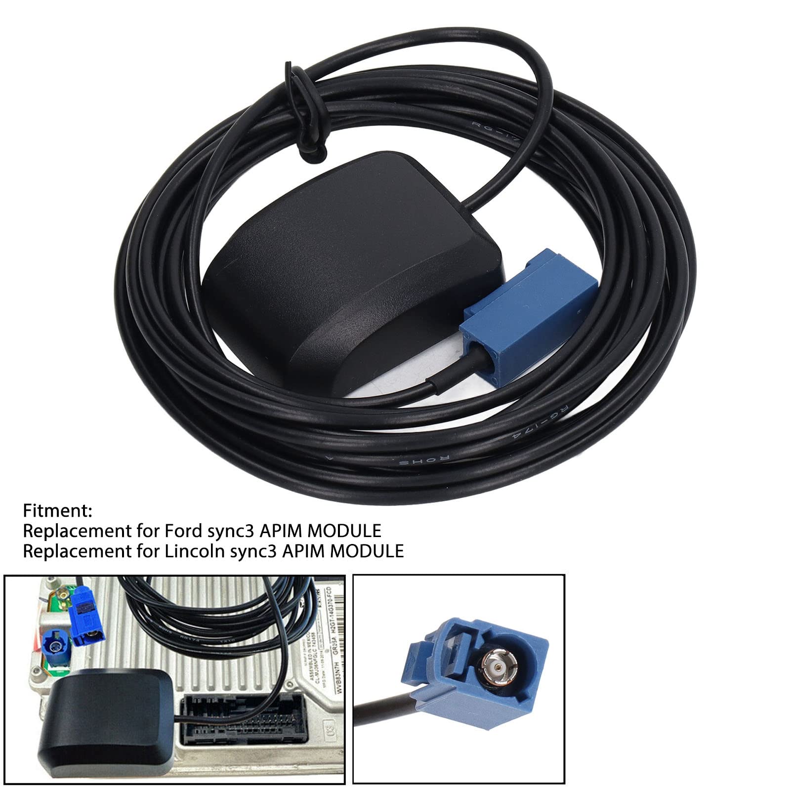 Sync 3 GPS Harness Replacement - 1575.42MHz Magnetic Antenna For APIM ...