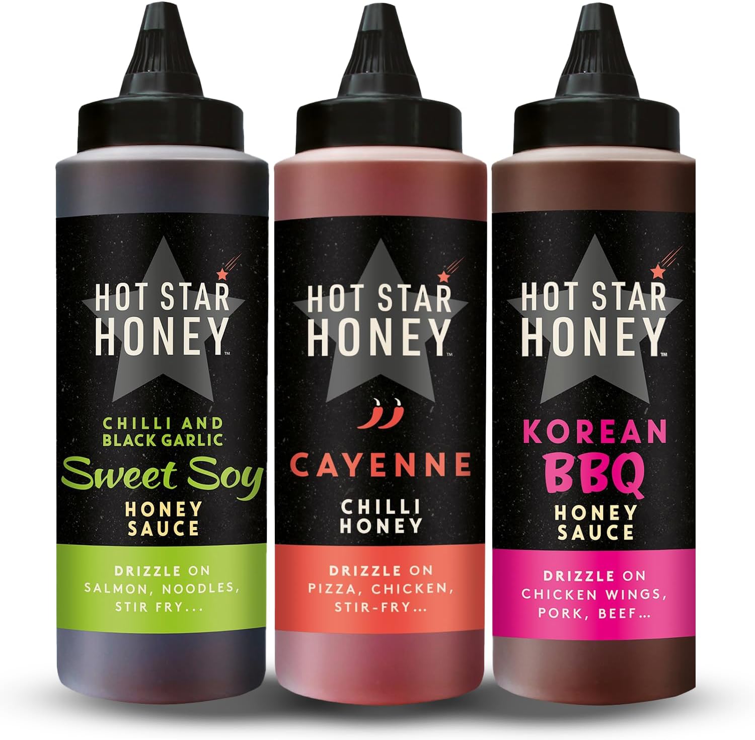 Hot Star Honey Asian Sauce Gift Set – Includes Sweet Soy, Cayenne ...