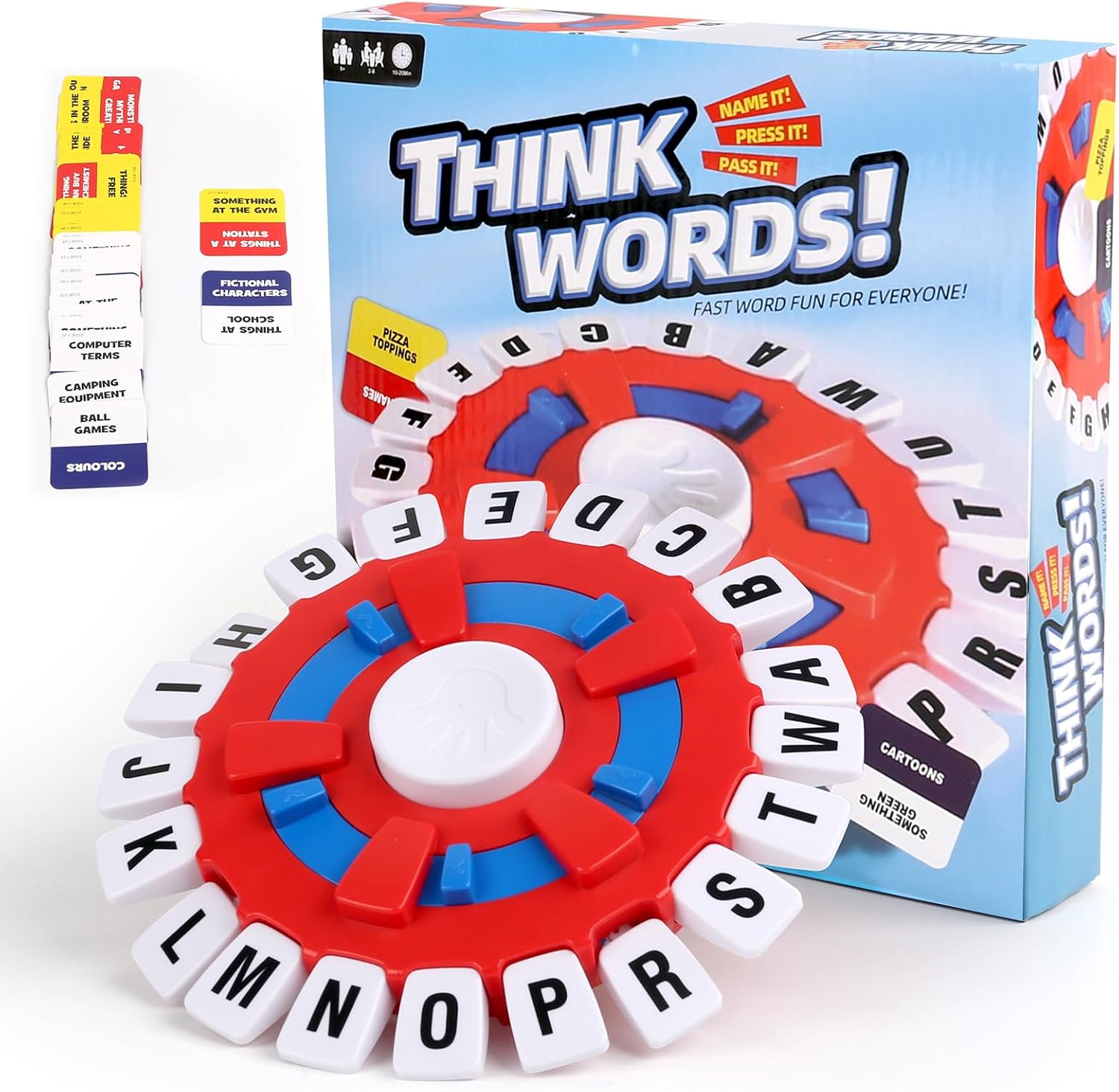 TMA Board Games, Word Game,Fast-Paced Fun Family Party Card Game ...