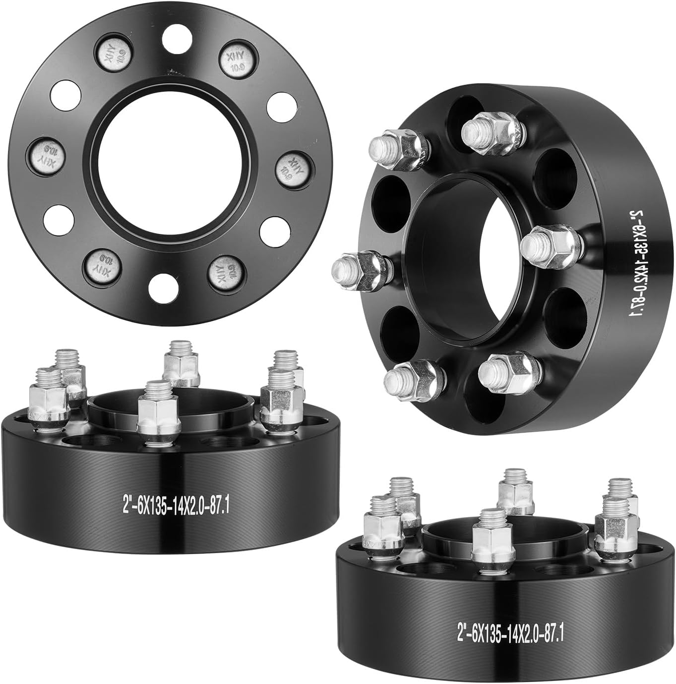 Brandclub VEVOR Wheel Spacers 2 Thick 6x5 3 Wheel Adapters 6 Lug