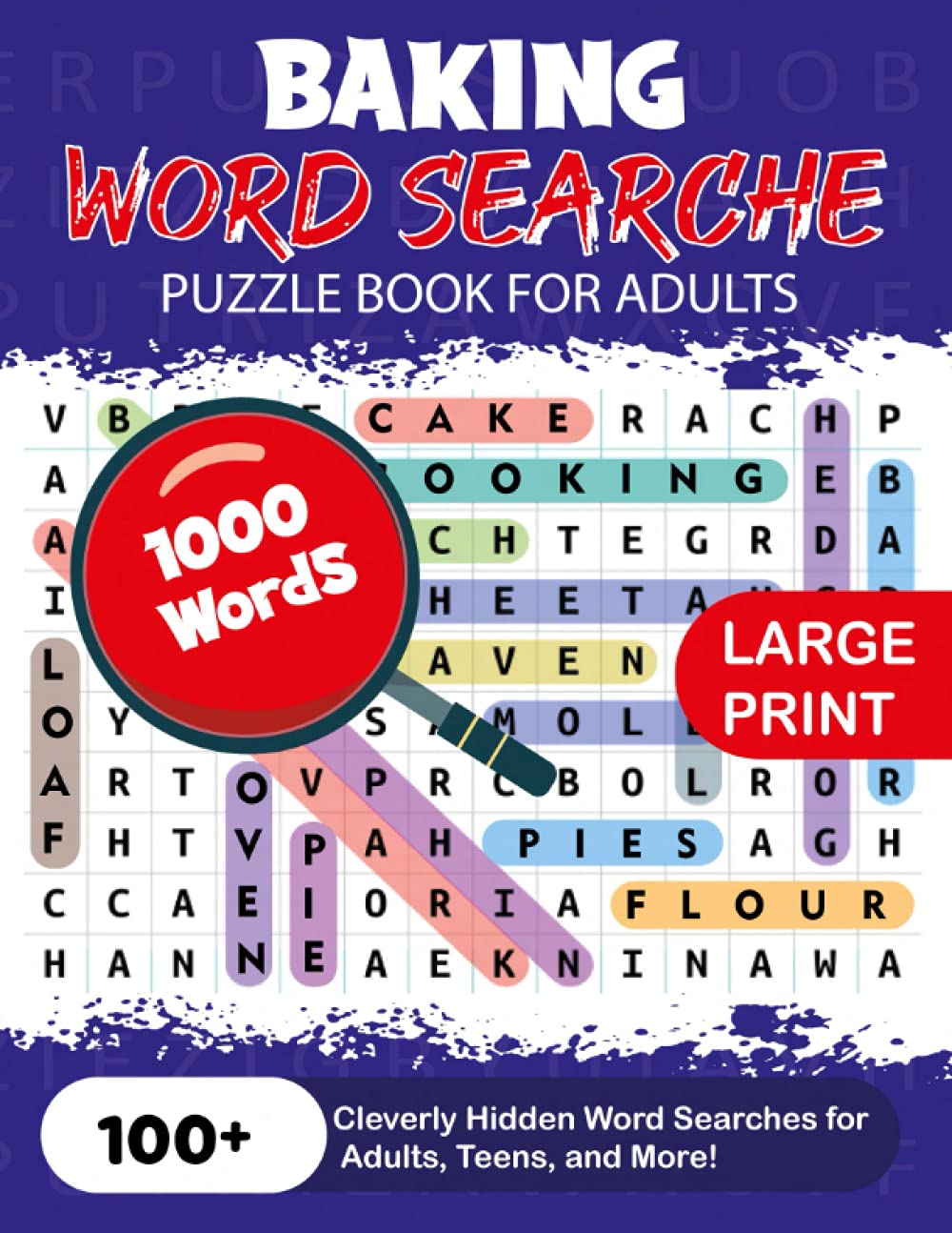 Baking Word Search Puzzle Book for Adults: Large Print for Adults in ...