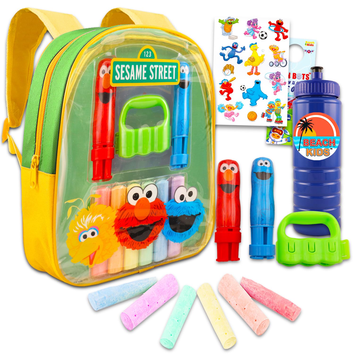 Amazon.com | Sesame Street Clear Backpack Set - Bundle with Transparent ...