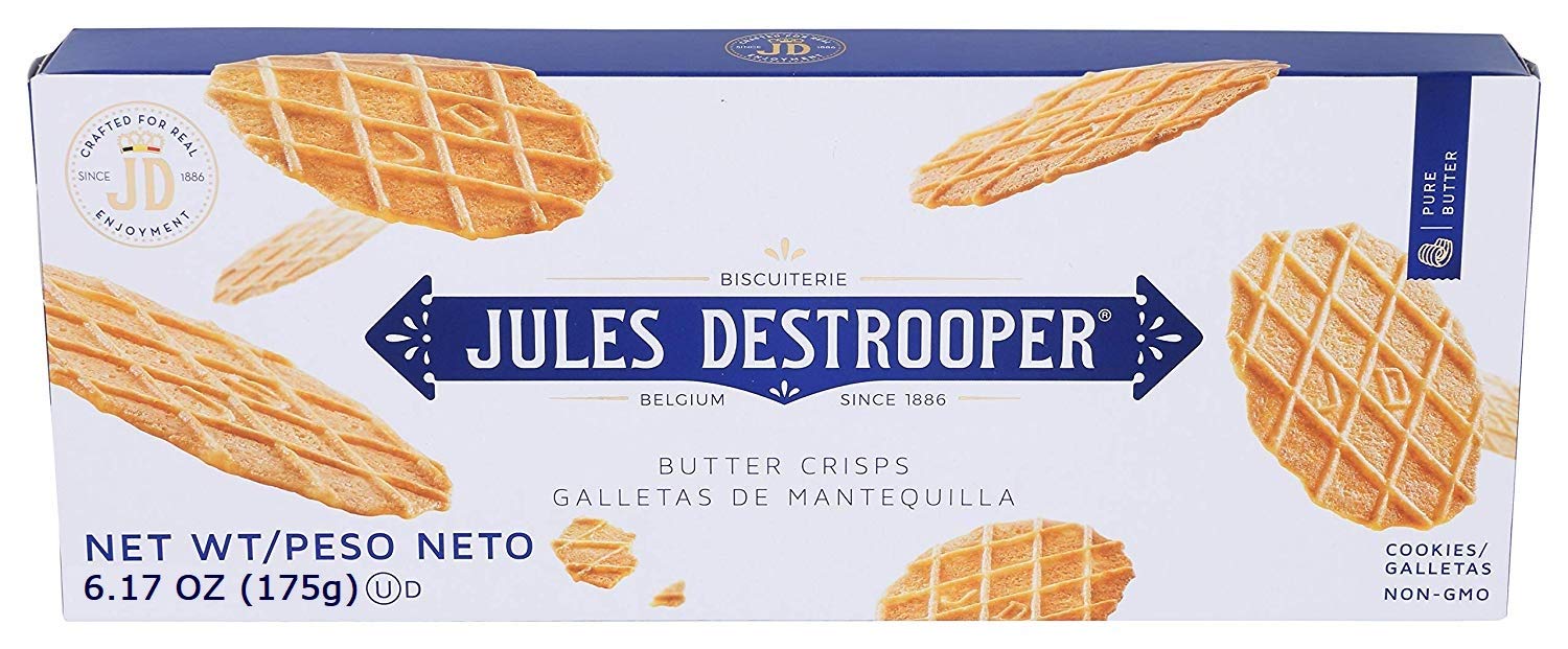 Amazon.com: Jules Destrooper Butter Crisps, Belgian Butter Wafer ...