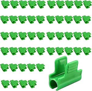 50Pcs Garden Netting Clips, Greenhouse Clamps for 8mm - 11mm Hoops ...