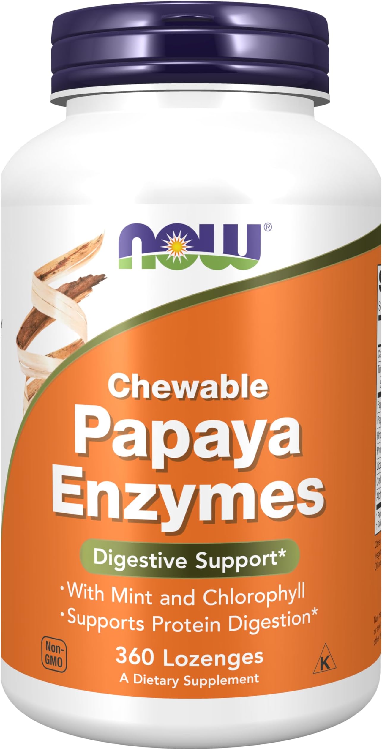Amazon.com: NOW Foods Supplements, Papaya Enzyme with Mint and ...