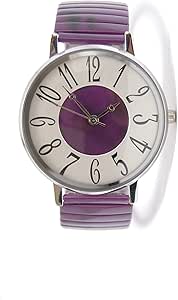 Amazon | ACONTE シンプルマーブルレディースウオッチ (パープル) | 腕時計 | ファッション 通販