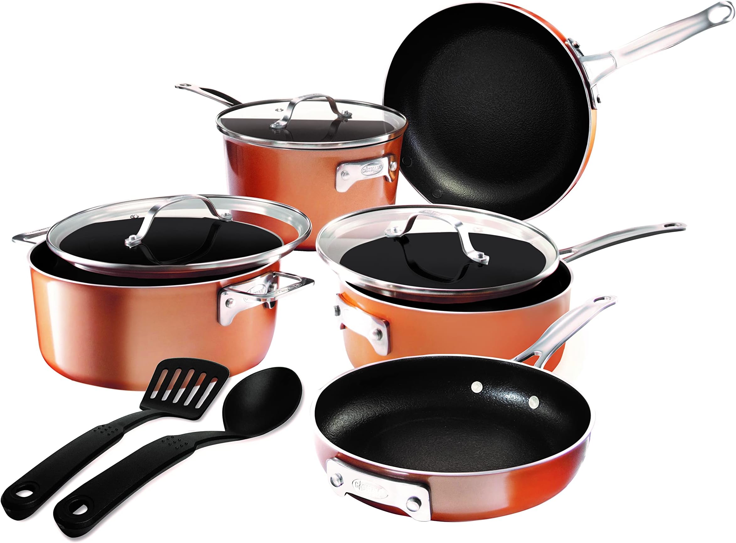 Amazon.com: Gotham Steel Stackable Pots and Pans Stackmaster 10 Piece ...