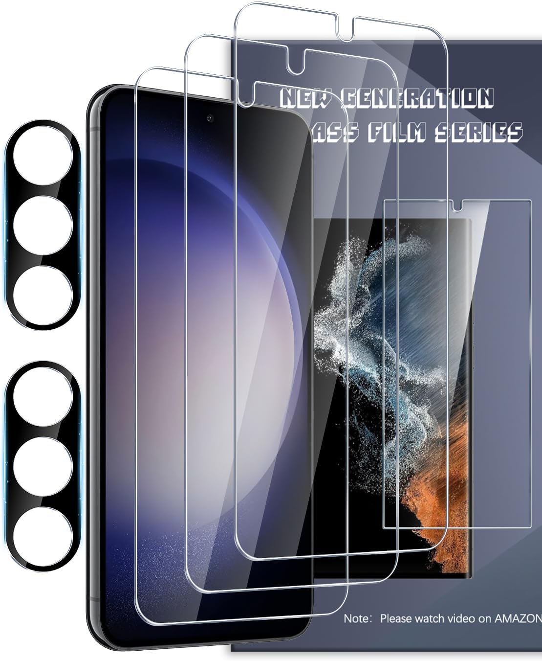 Amazon.com: LYWHL 3 Pack for Samsung Galaxy A25 5G Screen Protector ...