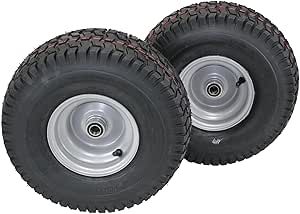 Amazon.com: Antego Tire & Wheel (Set of 2) 15x6.00-6 Tire and Wheel Assemblies, ATW-001, 4 Ply ...