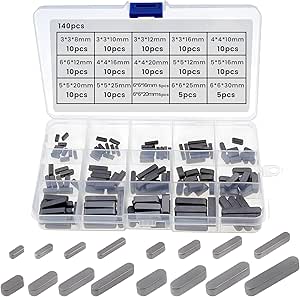 Amazon.com: Pulley Keyway Key,Parallel Square Stock Key,Parallel Drive ...