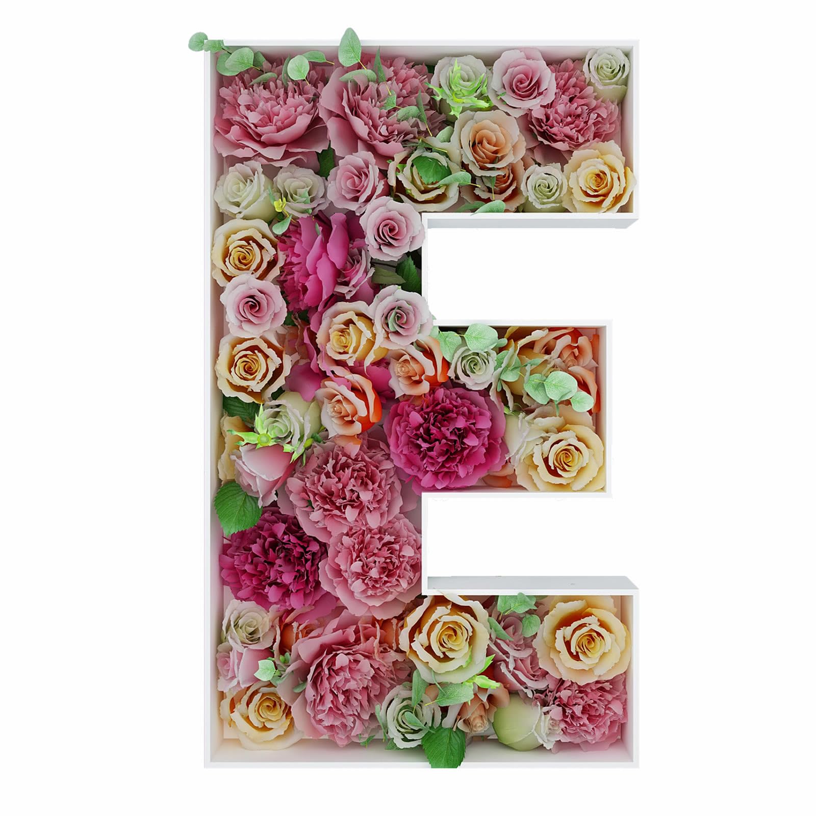 Amazon.com: 2FT Letter E Mosaic Balloon Frame Letter DIY Fillable ...