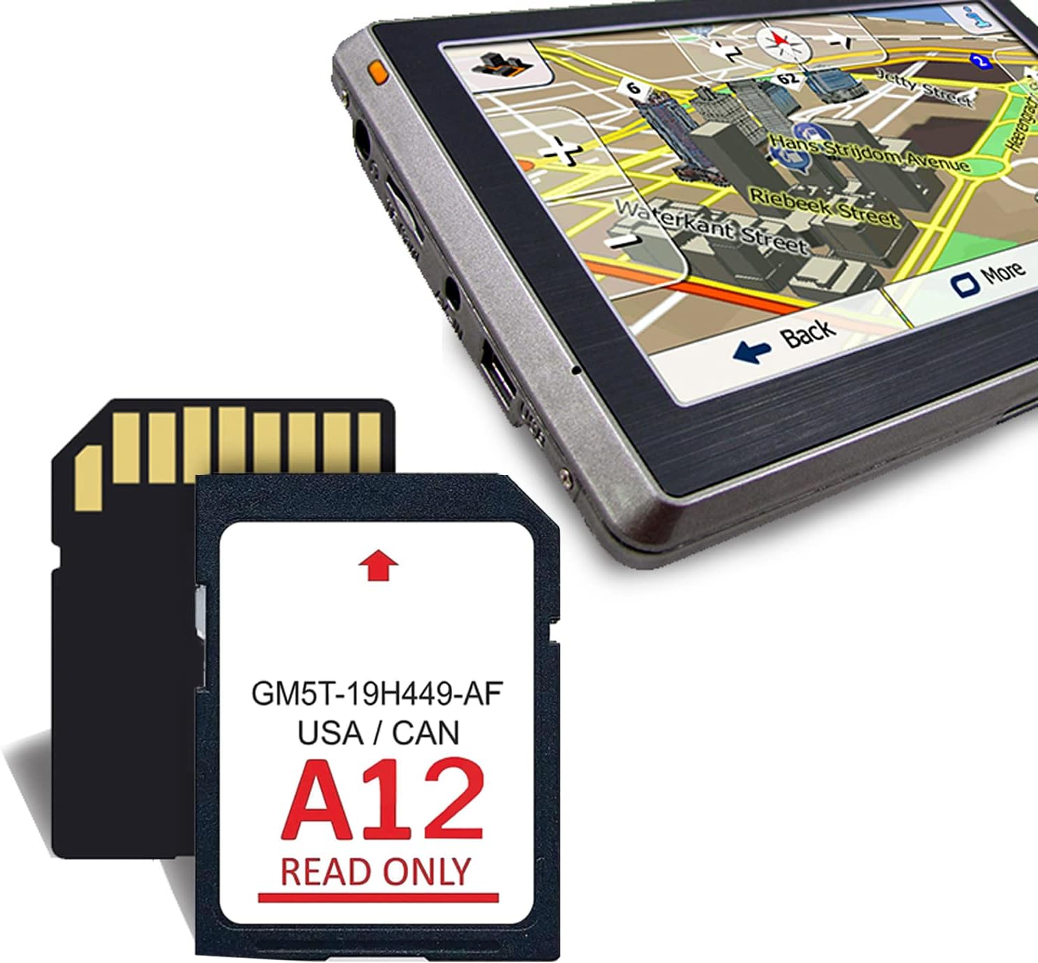 Buy ANSIKE Latest 2021 A12 Navigation SD Card GM5T-19H449-AF Compatible ...