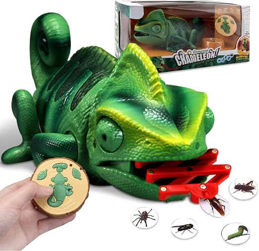 Amazon.com: Remote Control Chameleon Animal Toys - LED Light Up ...