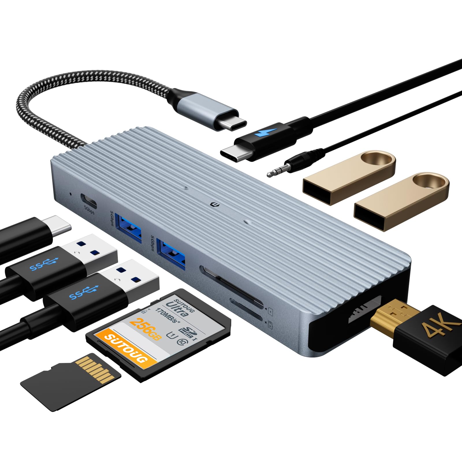 Snapklik.com : TOTU Docking Station, USB C Hub Adapter